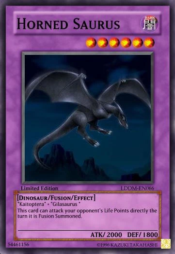 Horned Saurus (Card)/(Custom) | Yu-Gi-Oh! Custom Think Tank Wiki | Fandom