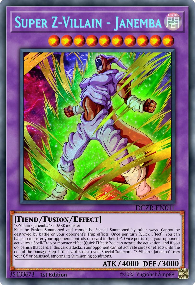 Super Z-Villain - Janemba (Card)/(Custom) | Yu-Gi-Oh! Custom Think Tank ...