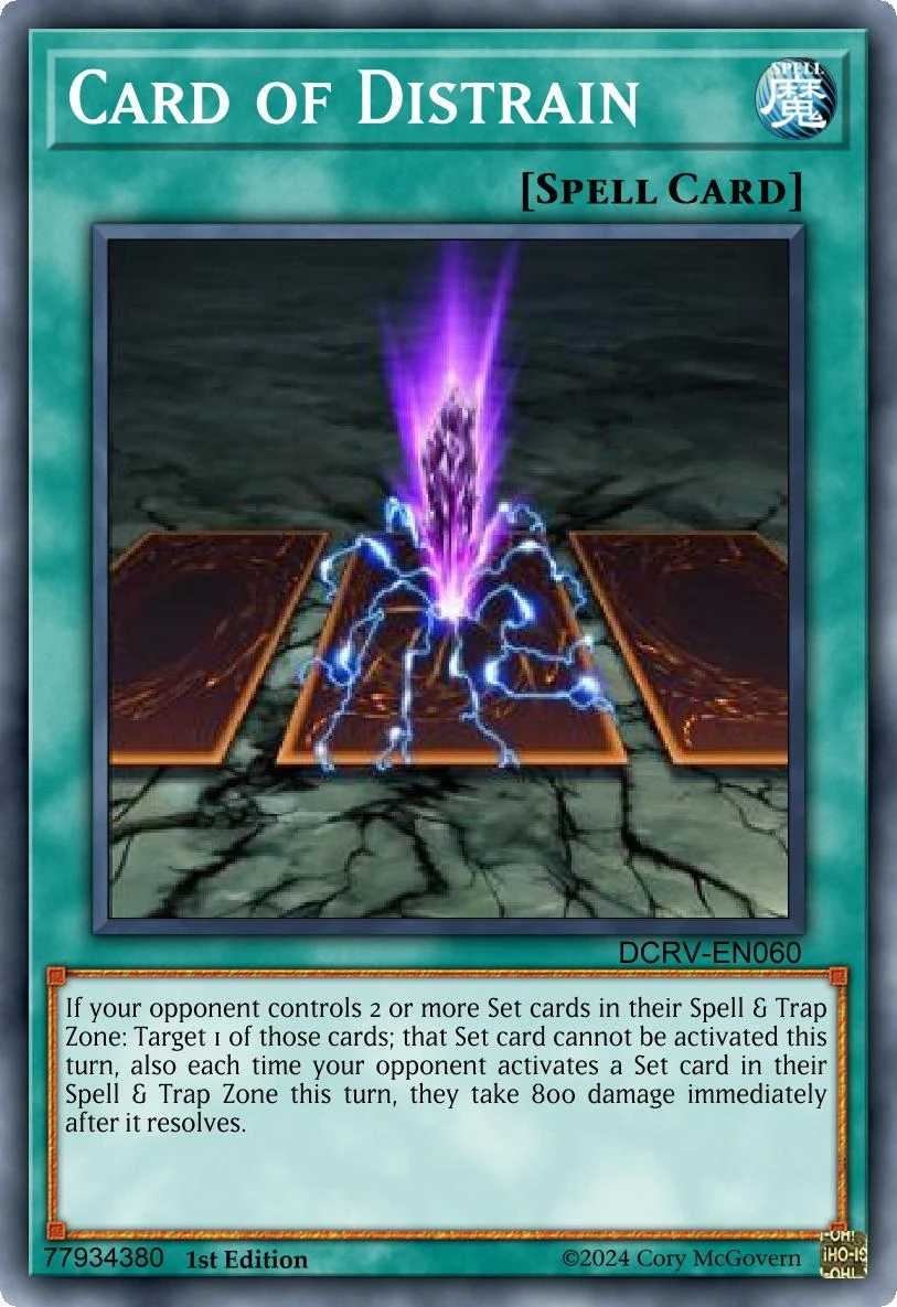 Card of Distrain (Card)/(Custom) | Yu-Gi-Oh! Custom Think Tank Wiki | Fandom
