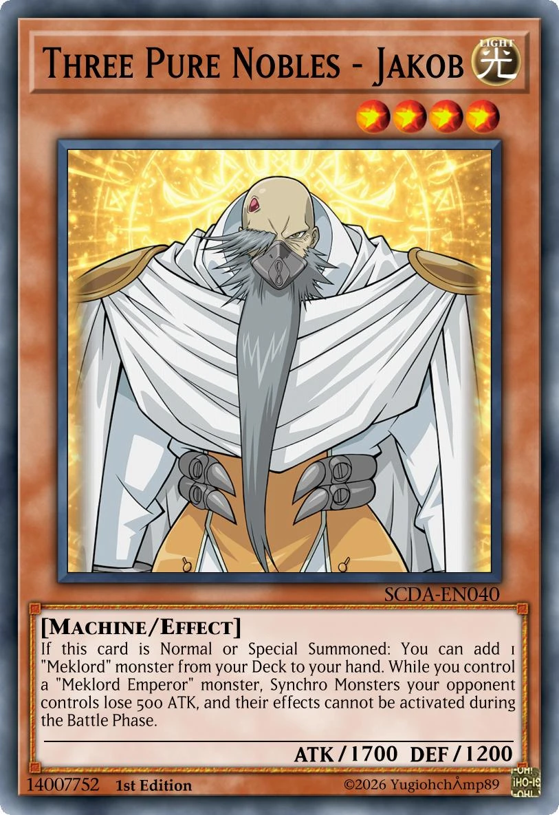 Three Pure Nobles - Jakob (Card)/(Custom) | Yu-Gi-Oh! Custom Think Tank ...