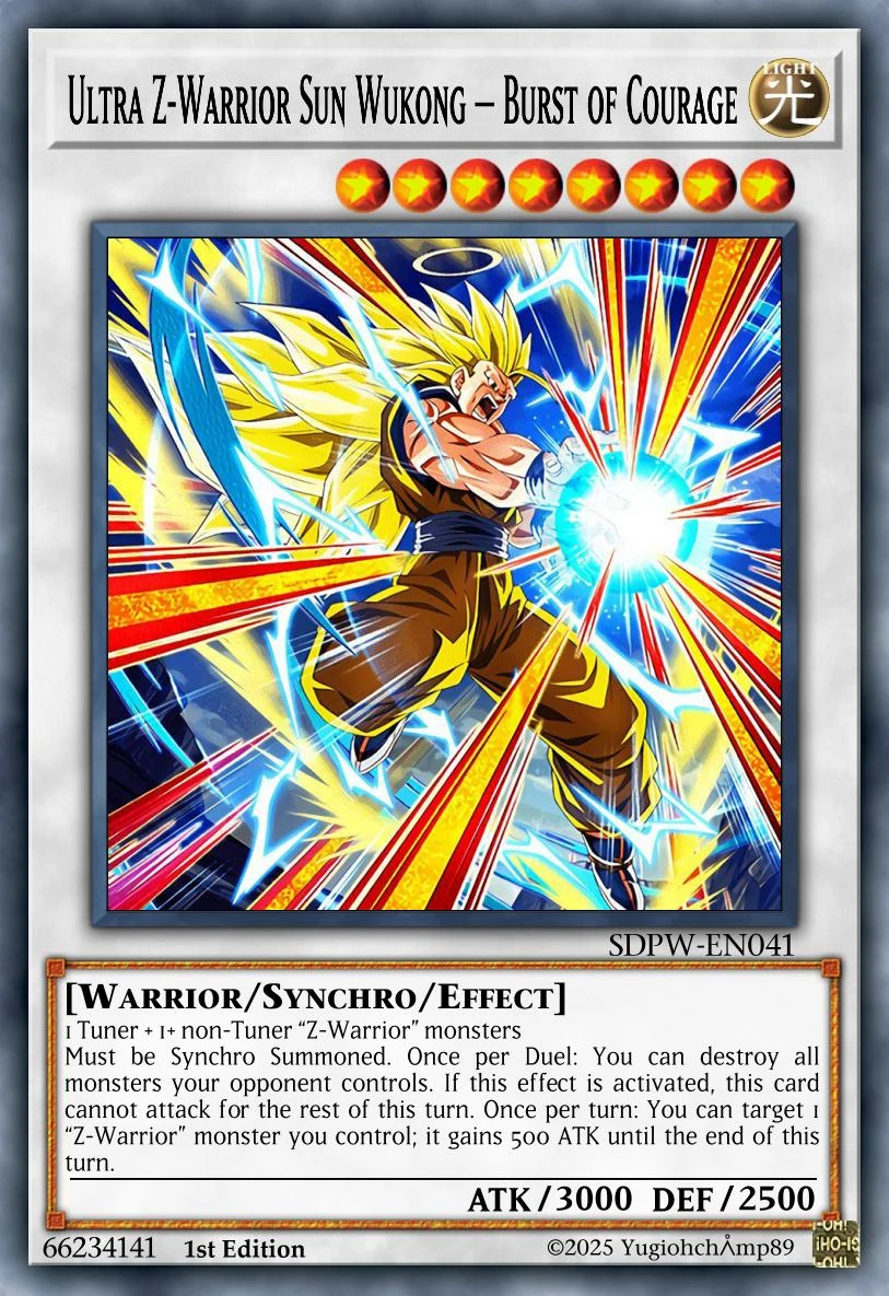 Ultra Z-Warrior Sun Wukong – Burst of Courage | Yu-Gi-Oh! Custom Think ...