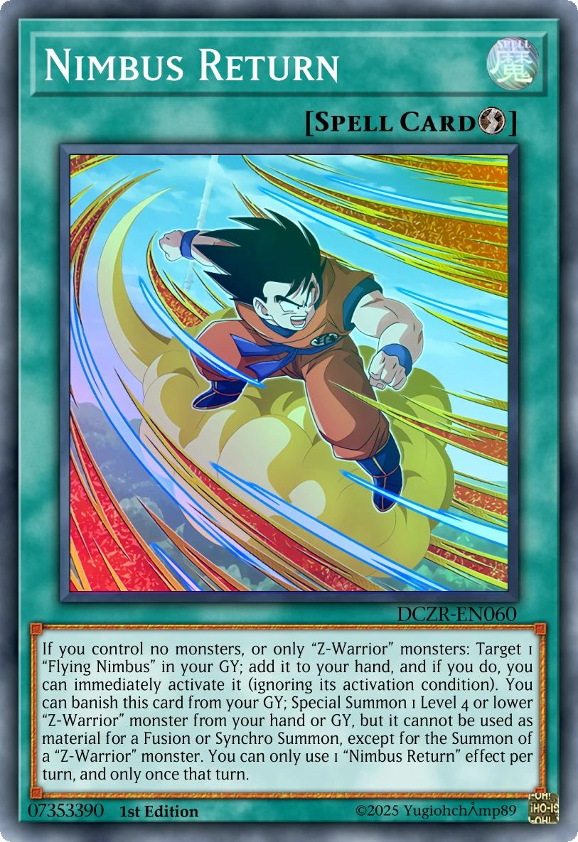 Nimbus Return (Card)/(Custom) | Yu-Gi-Oh! Custom Think Tank Wiki | Fandom