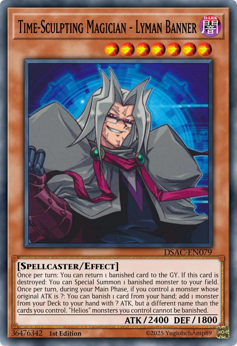 Time-Sculpting Magician - Lyman Banner (Card)/(Custom) | Yu-Gi-Oh ...
