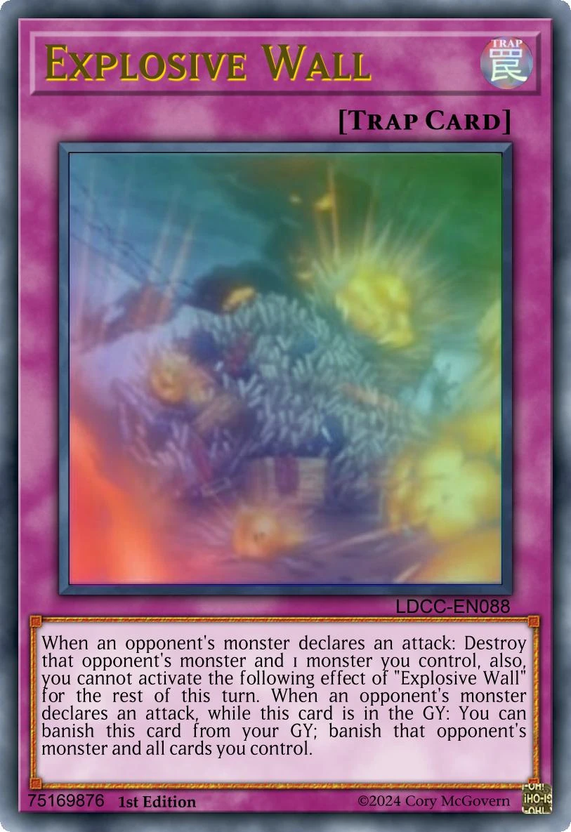 Explosive Wall (Card)/(Custom) | Yu-Gi-Oh! Custom Think Tank Wiki | Fandom