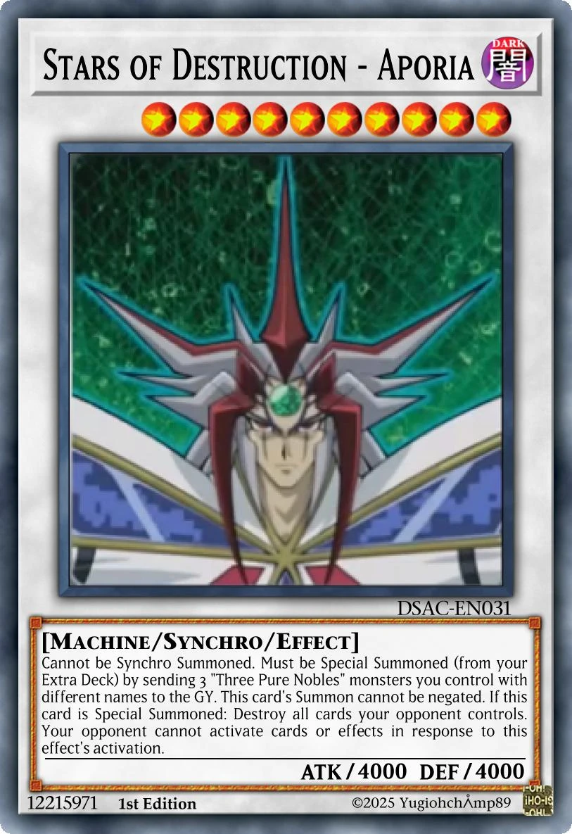 Stars of Destruction - Aporia (Card)/(Custom) | Yu-Gi-Oh! Custom Think Tank Wiki | Fandom