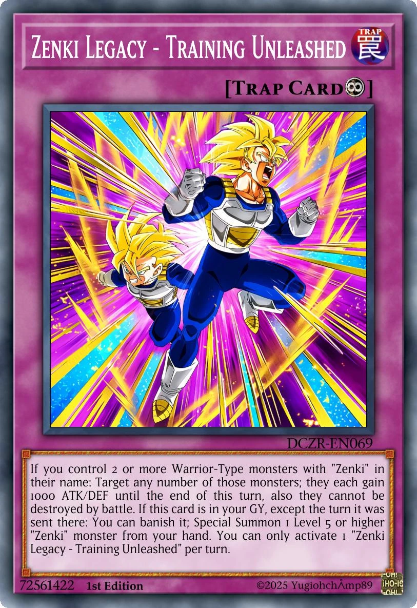 Zenki Legacy - Training Unleashed (Card)/(Custom) | Yu-Gi-Oh! Custom Think Tank Wiki | Fandom