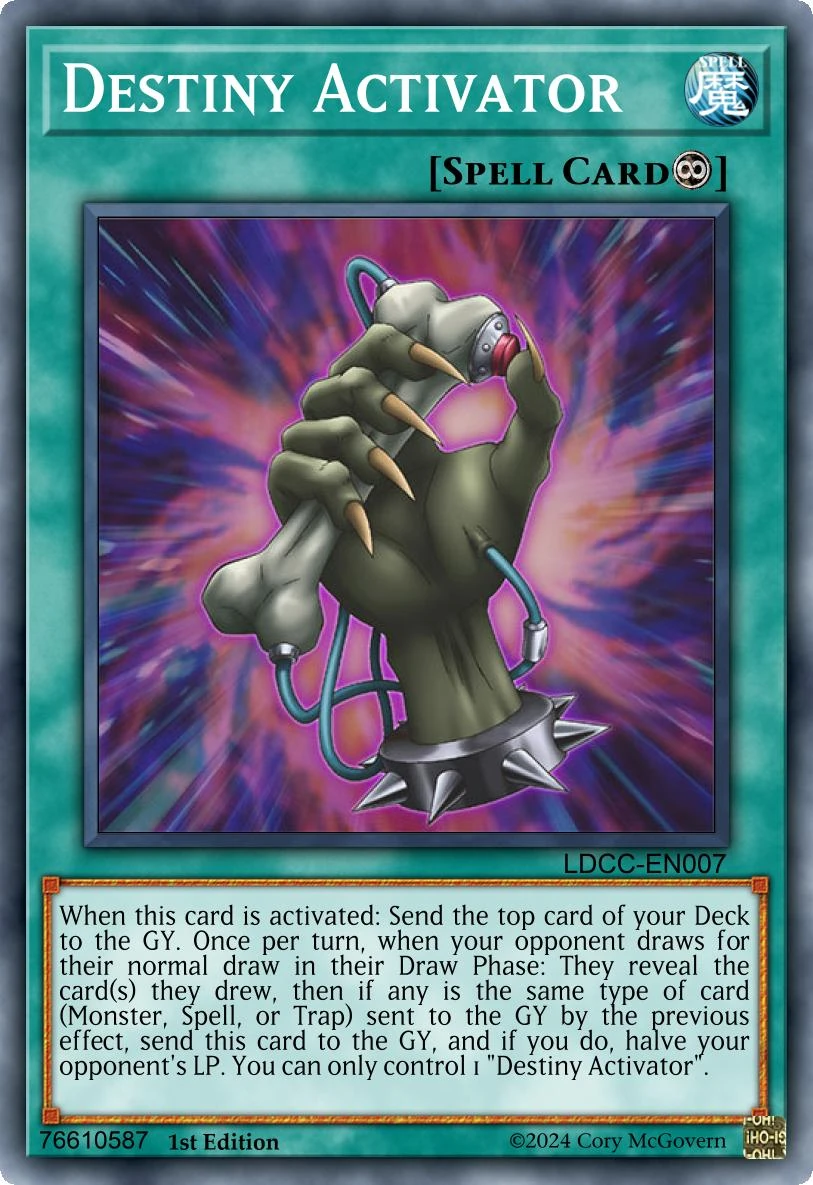 Destiny Activator (Card)/(Custom) | Yu-Gi-Oh! Custom Think Tank Wiki | Fandom