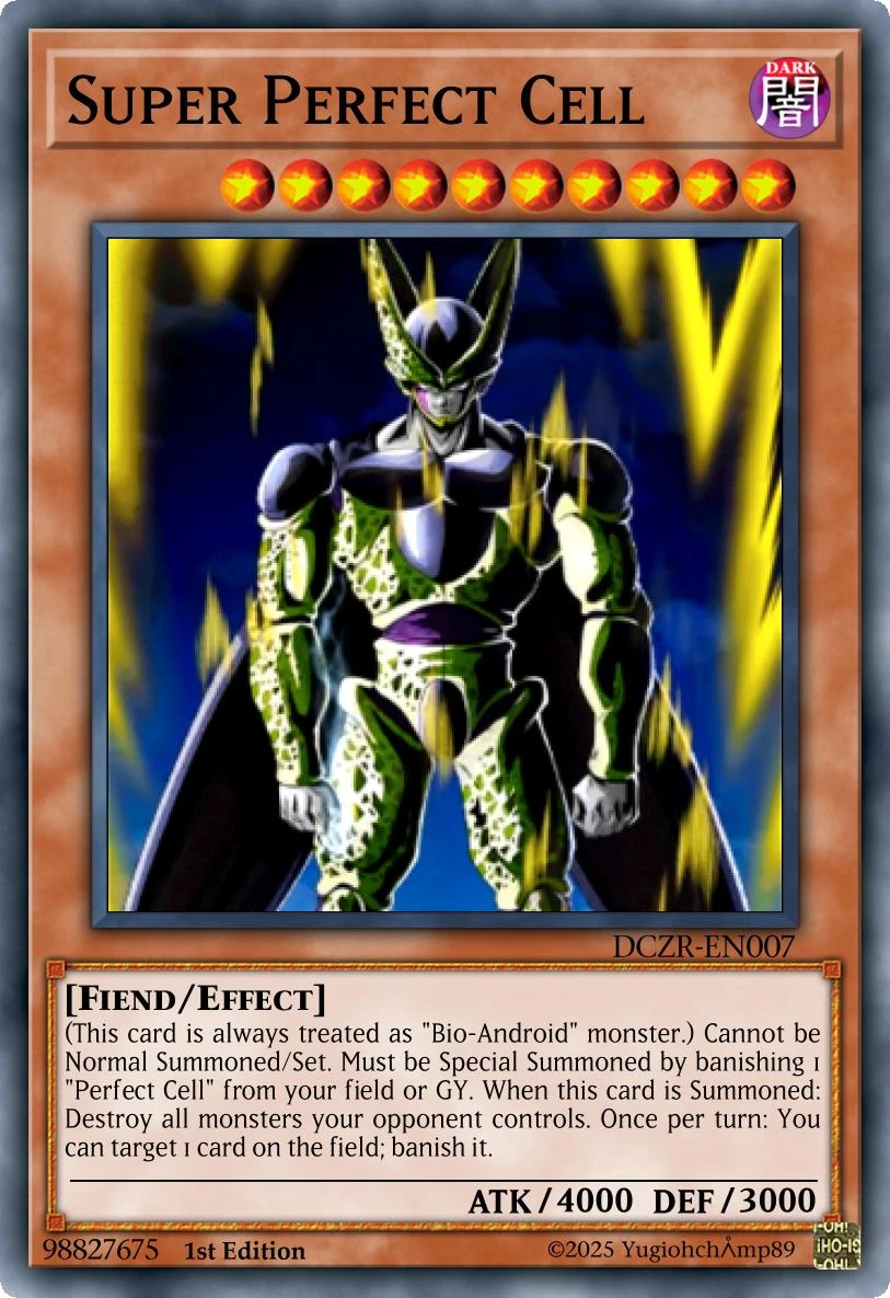 Super Perfect Cell (Card)/(Custom) | Yu-Gi-Oh! Custom Think Tank Wiki ...