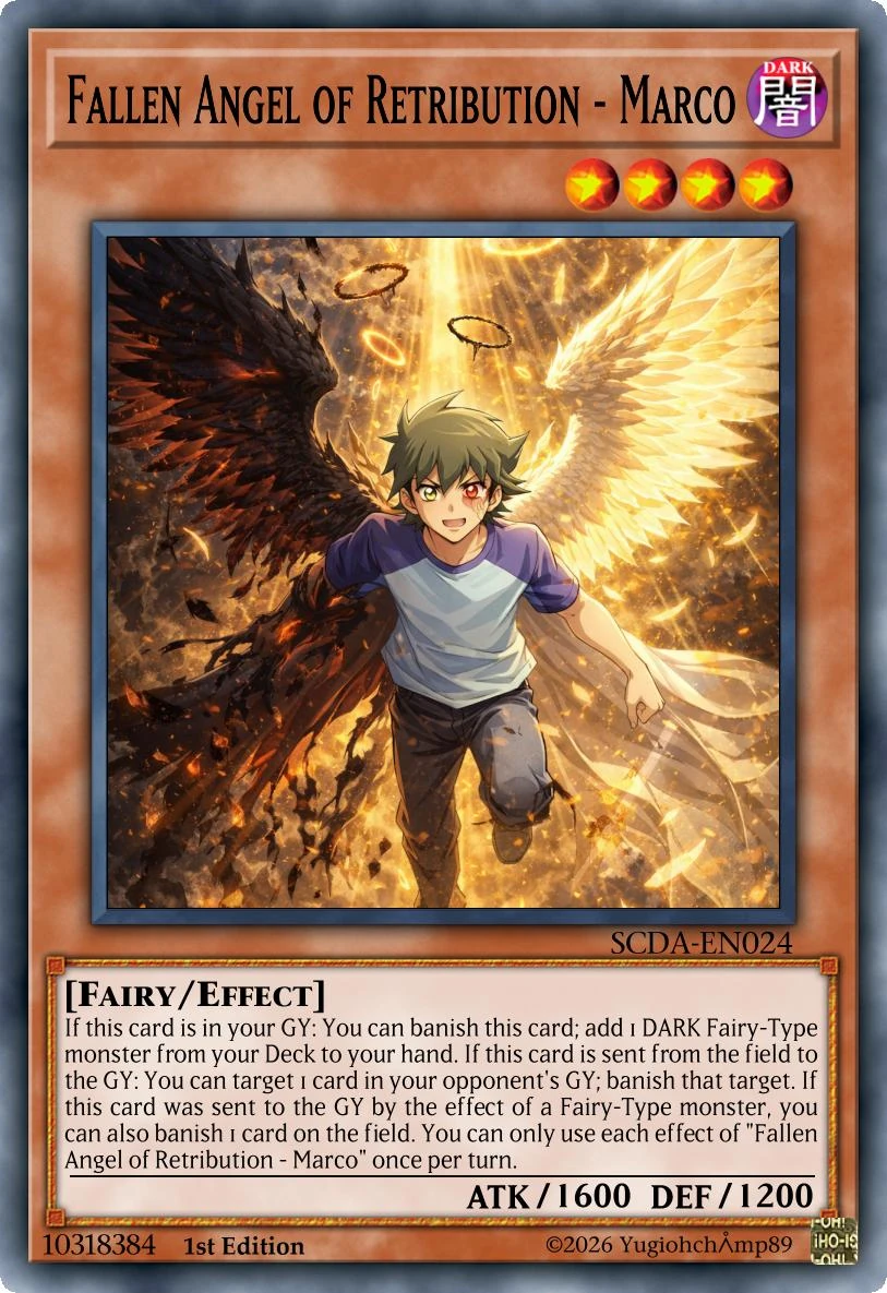Fallen Angel of Retribution - Marco | Yu-Gi-Oh! Custom Think Tank Wiki ...