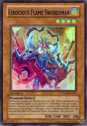 Ferocious Flame Swordsman | Yu-Gi-Oh! Custom Think Tank Wiki | Fandom