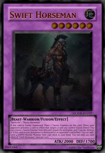 Swift Horseman (Custom) | Yu-Gi-Oh! Custom Think Tank Wiki | Fandom