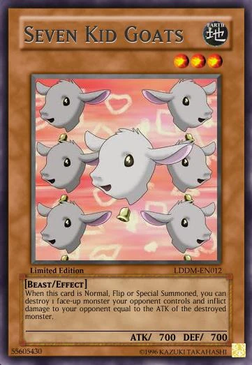Seven Kid Goats (Card)/(Custom) | Yu-Gi-Oh! Custom Think Tank Wiki | Fandom