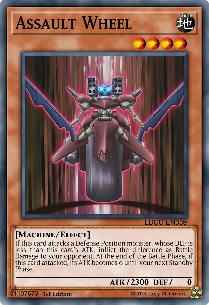 Assault Wheel (Card)/(Custom) | Yu-Gi-Oh! Custom Think Tank Wiki | Fandom
