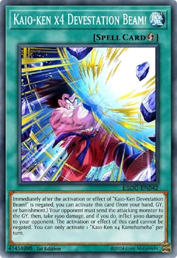 Kaio-ken x4 Devestation Beam! (Card)/(Custom) | Yu-Gi-Oh! Custom Think ...