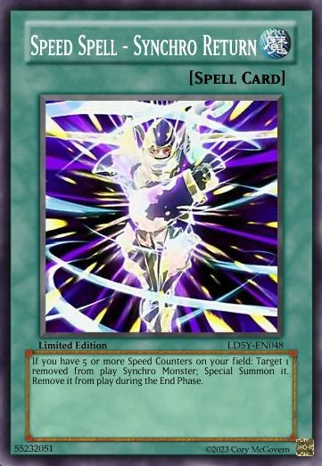 Speed Spell - Synchro Return (Card)/(Custom) | Yu-Gi-Oh! Custom Think Tank Wiki | Fandom