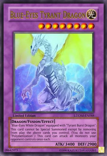Blue-Eyes Tyrant Dragon (Card)/(Custom) | Yu-Gi-Oh! Custom Think Tank ...