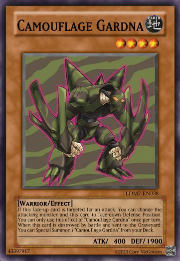 Camouflage Gardna Cardcustom Yu Gi Oh Custom Think Tank Wiki