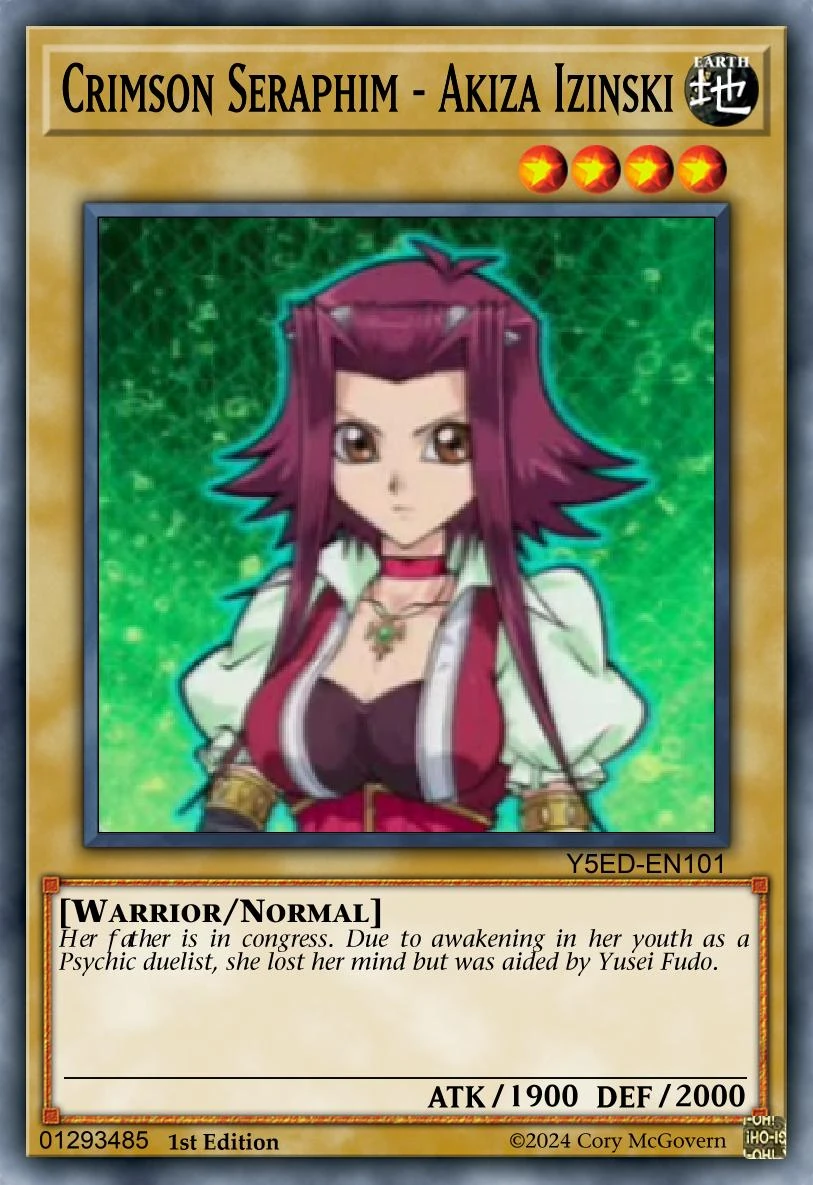 Crimson Seraphim - Akiza Izinski (Card)/(Custom) | Yu-Gi-Oh! Custom Think Tank Wiki | Fandom