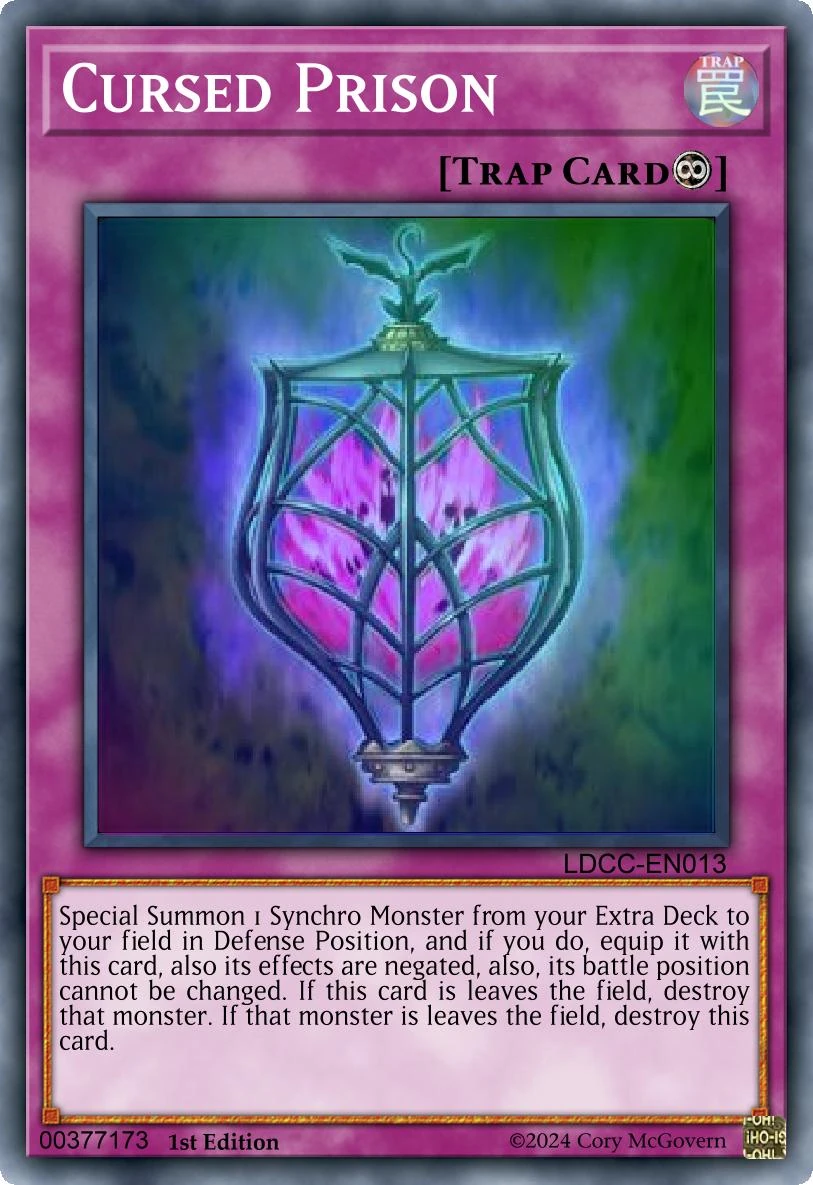 Cursed Prison (Card)/(Custom) | Yu-Gi-Oh! Custom Think Tank Wiki | Fandom