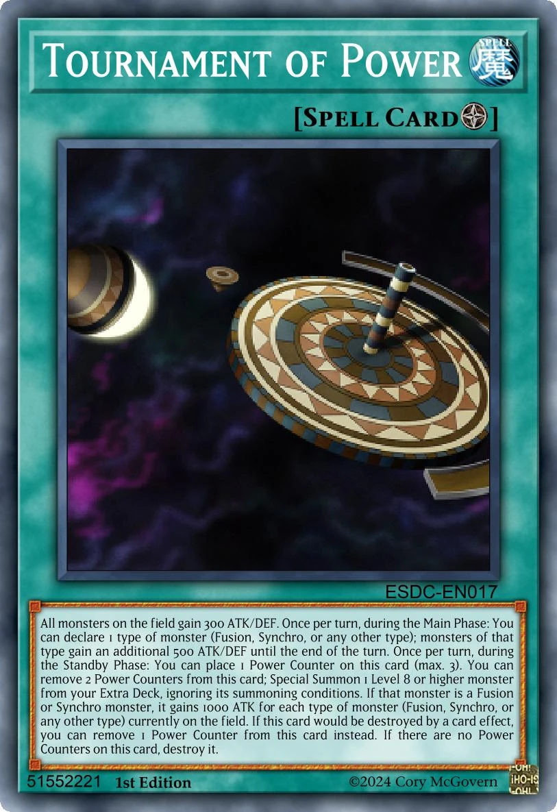 Tournament of Power (Card)/(Custom) | Yu-Gi-Oh! Custom Think Tank Wiki | Fandom