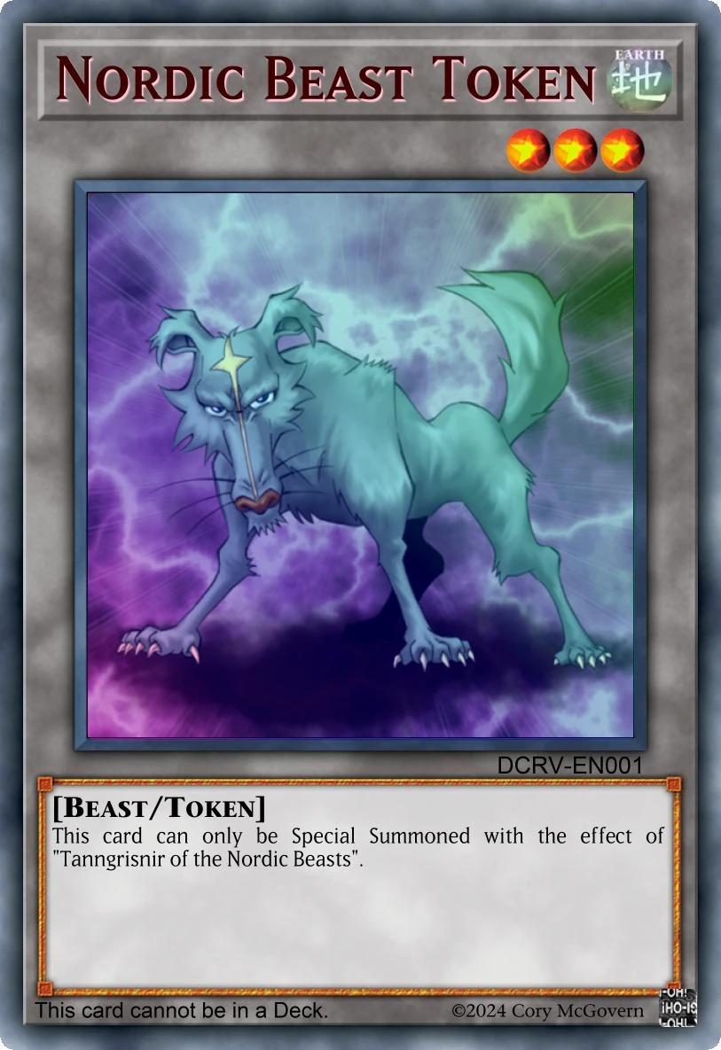 Nordic Beast Token (Card)/(Custom) | Yu-Gi-Oh! Custom Think Tank Wiki ...