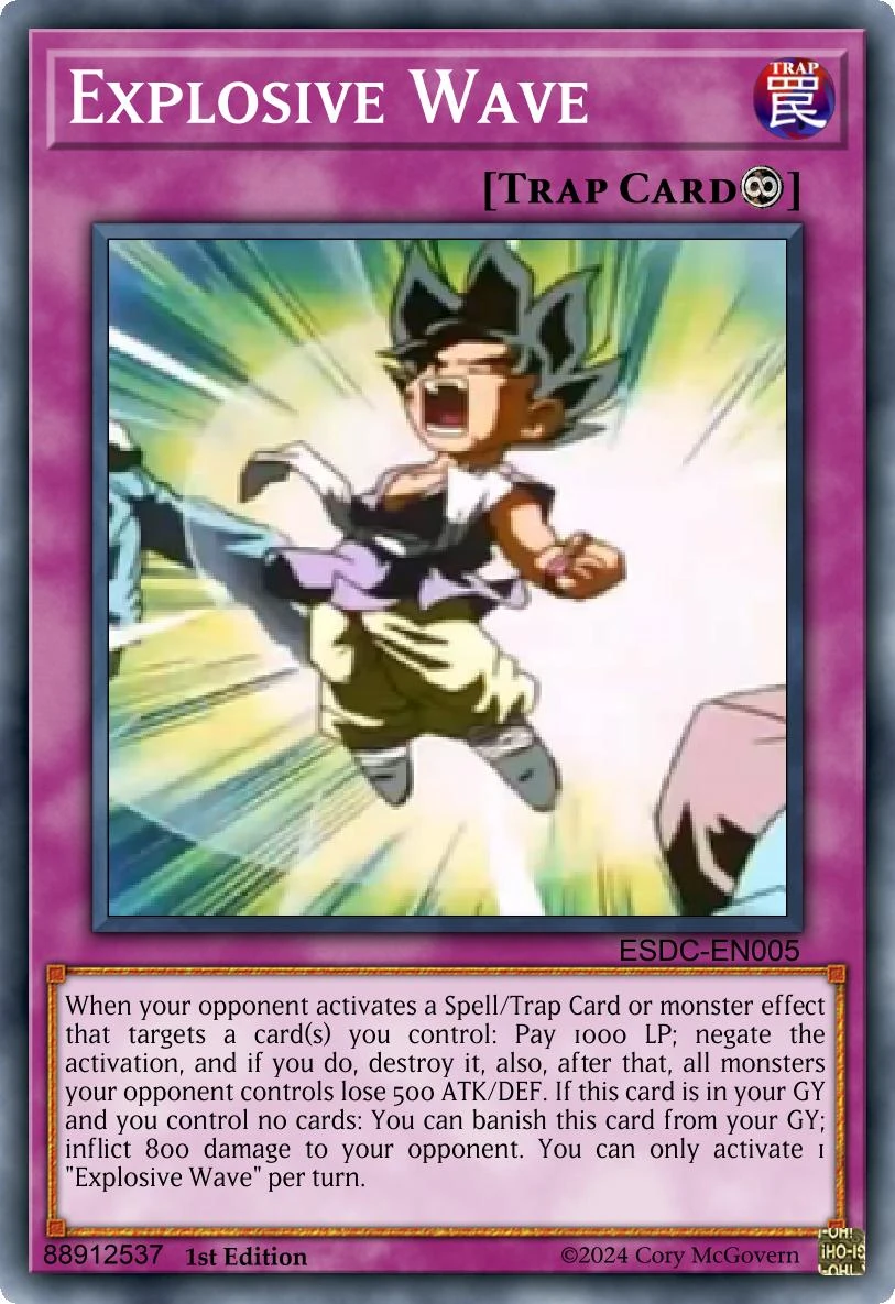 Explosive Wave (Card)/(Custom) | Yu-Gi-Oh! Custom Think Tank Wiki | Fandom