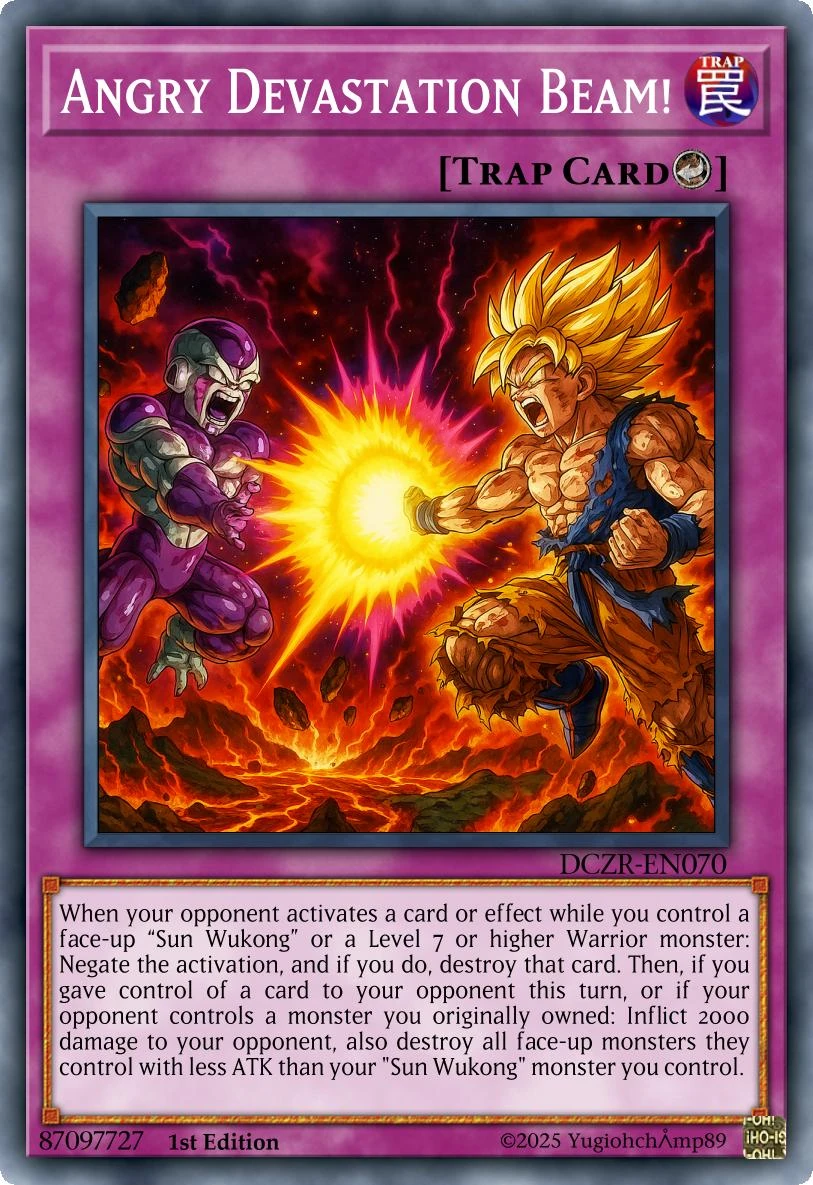 Angry Devastation Beam! (Card)/(Custom) | Yu-Gi-Oh! Custom Think Tank ...