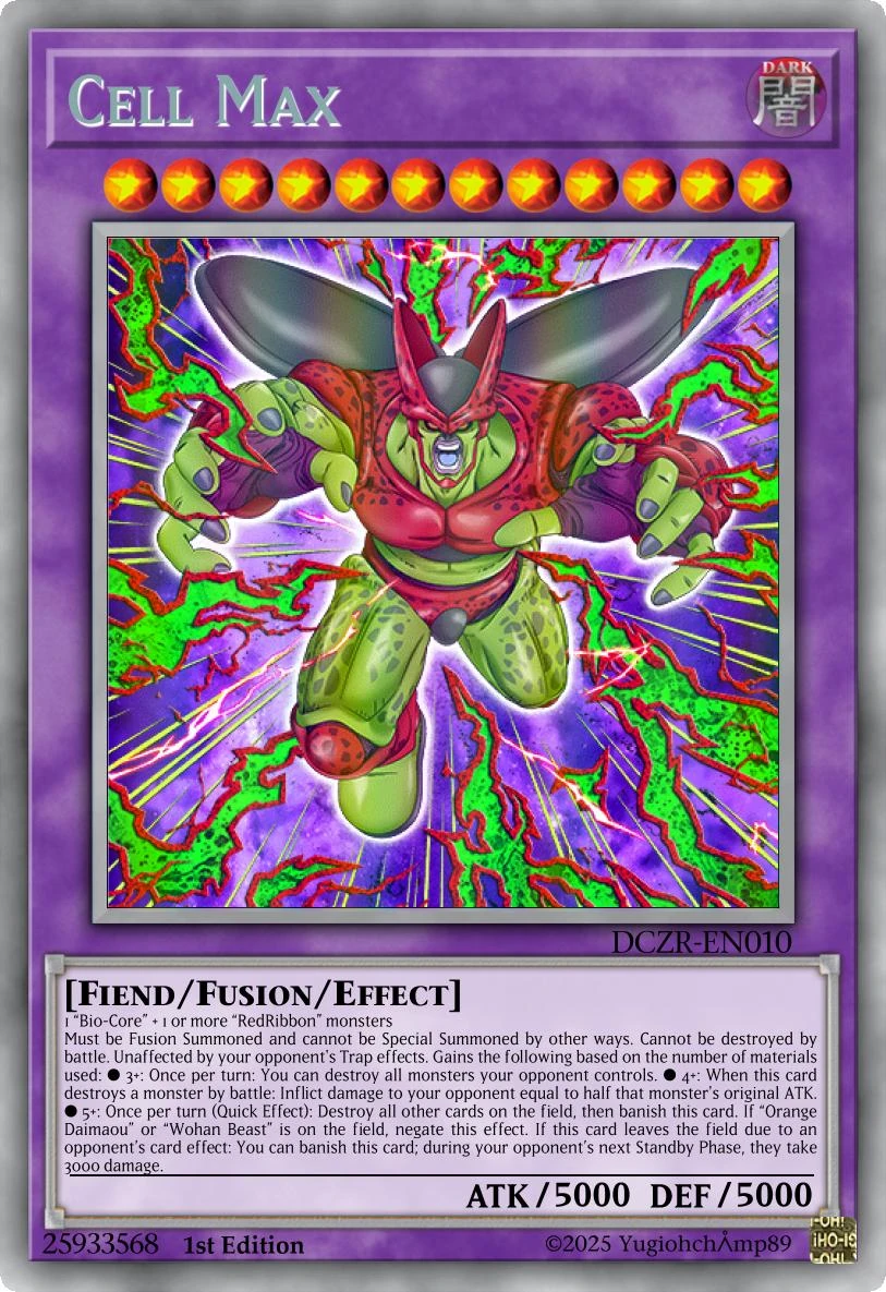 Cell Max (Card)/(Custom) | Yu-Gi-Oh! Custom Think Tank Wiki | Fandom