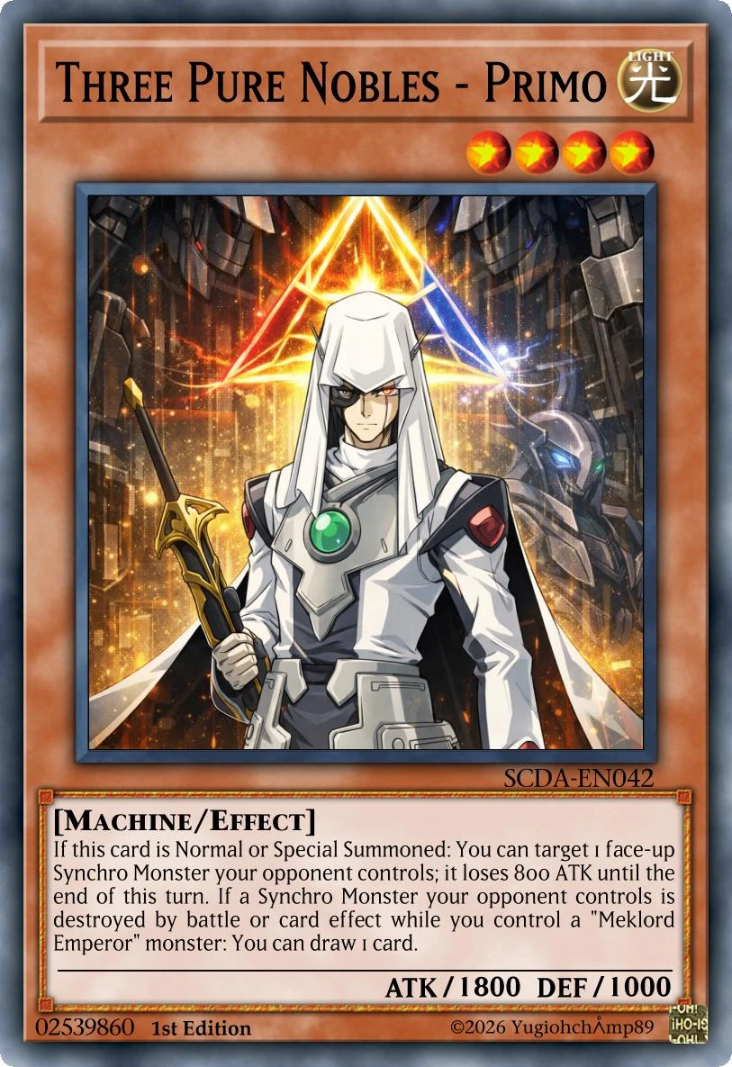 Three Pure Nobles - Primo (Card)/(Custom) | Yu-Gi-Oh! Custom Think Tank ...