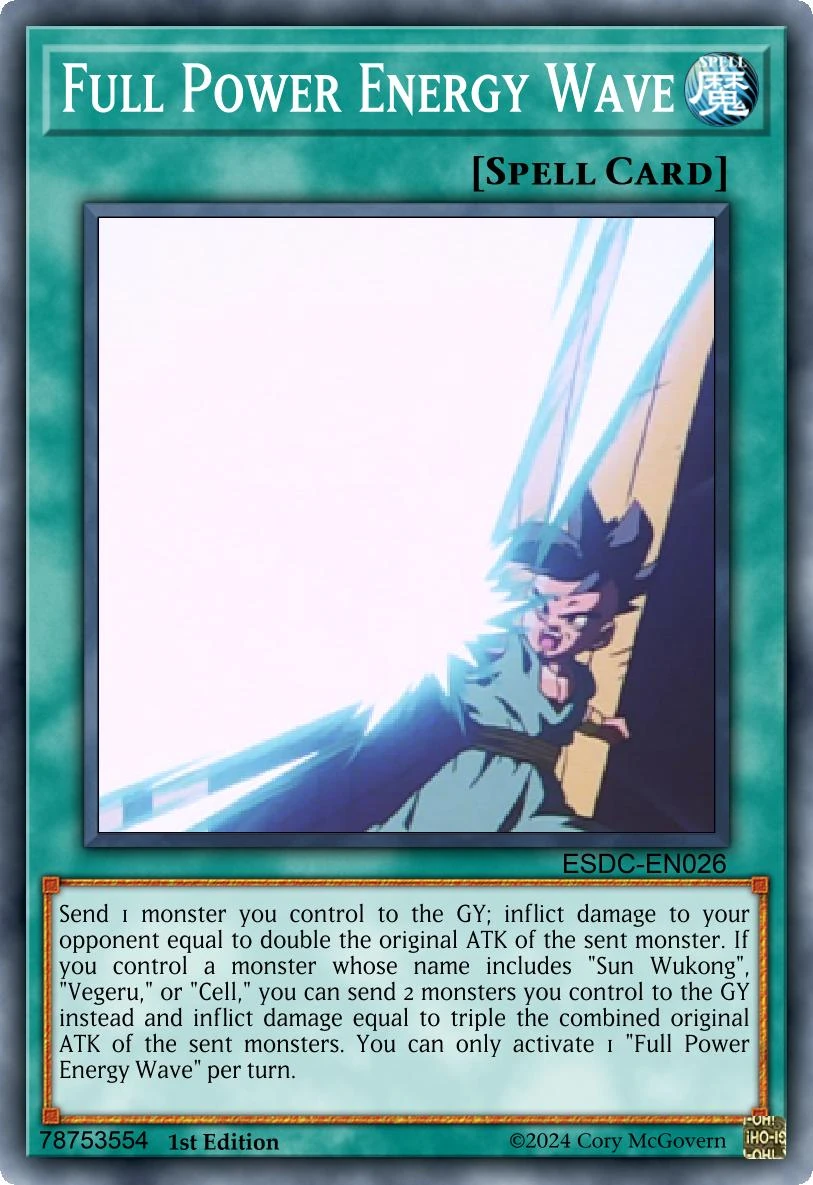 Full Power Energy Wave (Card)/(Custom) | Yu-Gi-Oh! Custom Think Tank Wiki | Fandom