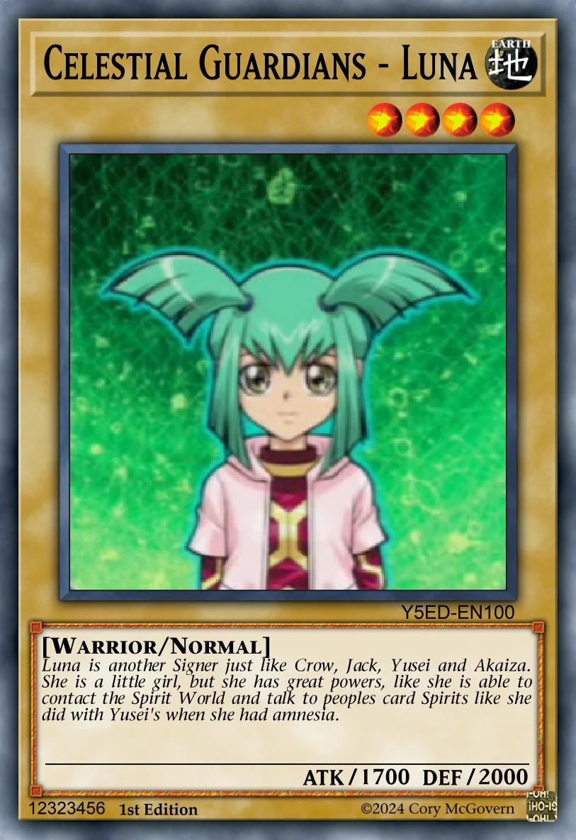 Celestial Guardians - Luna (Card)/(Custom) | Yu-Gi-Oh! Custom Think ...