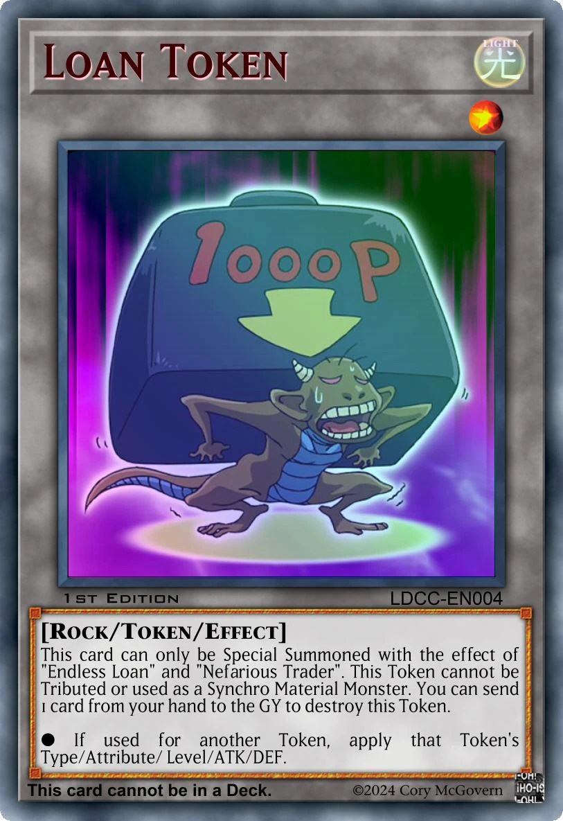 Loan Token (Card)/(Custom) | Yu-Gi-Oh! Custom Think Tank Wiki | Fandom