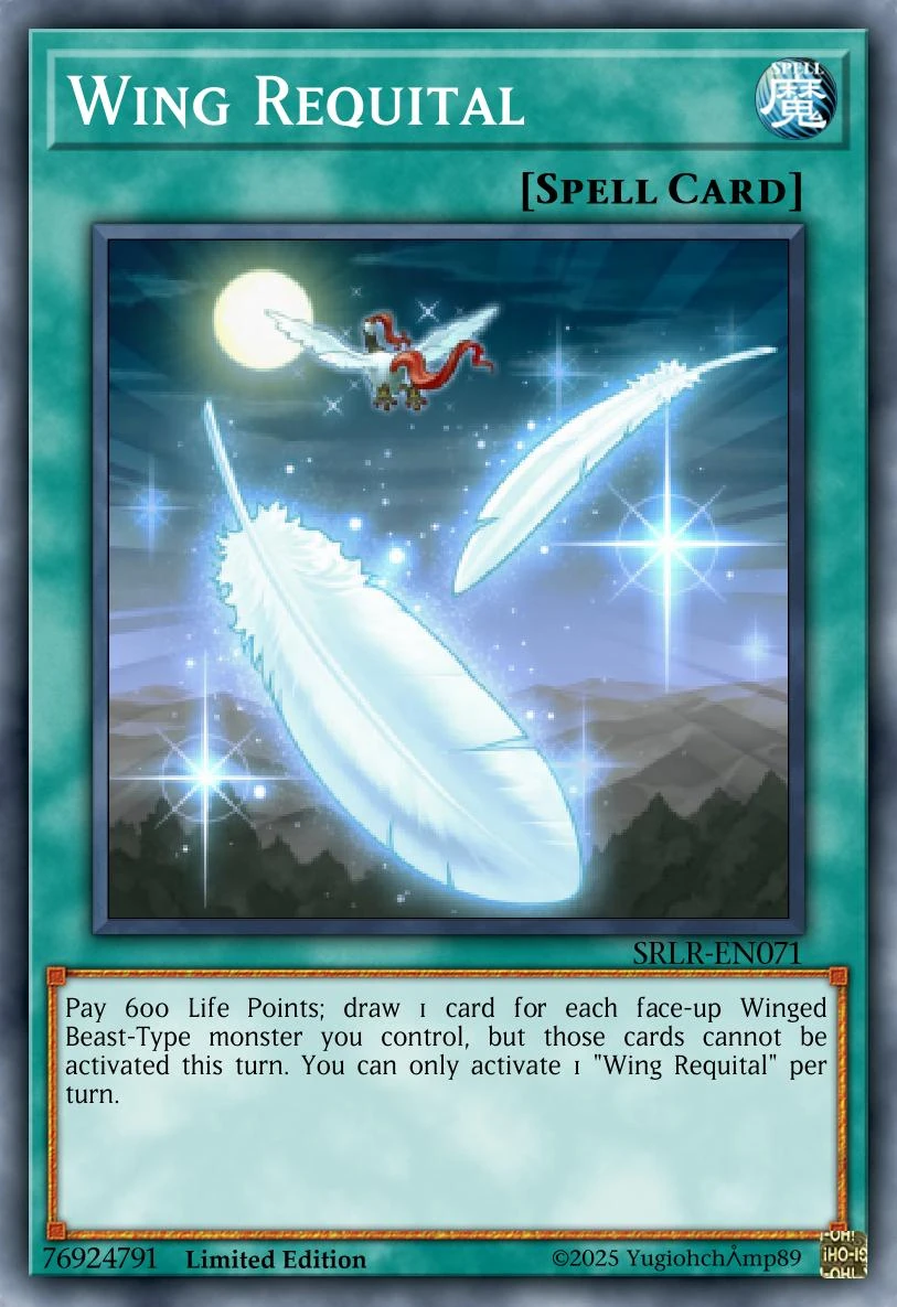 Wing Requital (Card)/(Custom) | Yu-Gi-Oh! Custom Think Tank Wiki | Fandom
