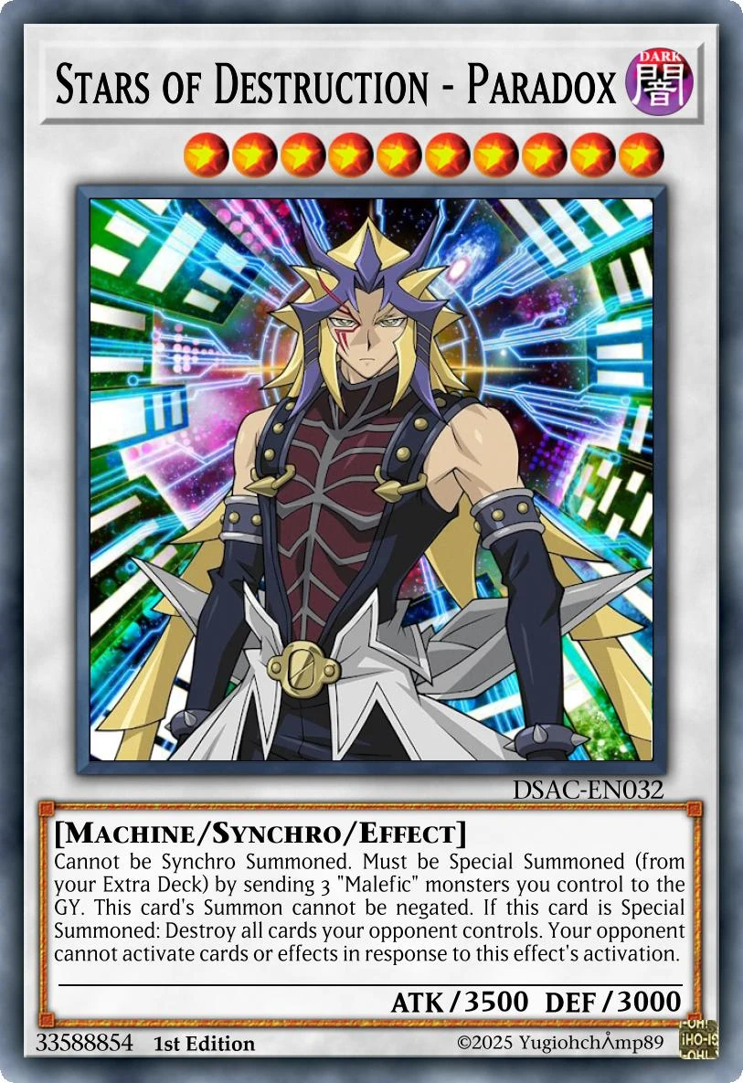 Stars of Destruction - Paradox (Card)/(Custom) | Yu-Gi-Oh! Custom Think ...