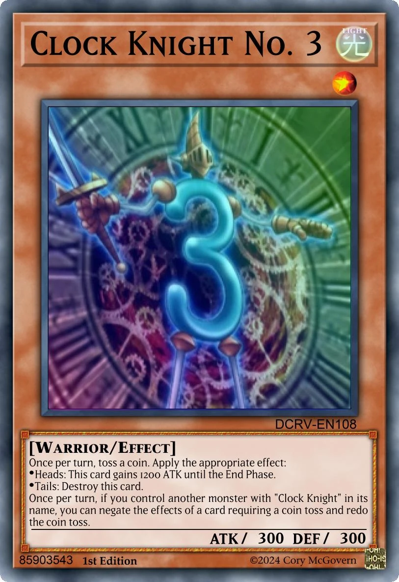 Clock Knight No. 3 (Card)/(Custom) | Yu-Gi-Oh! Custom Think Tank Wiki ...
