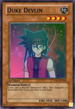 Duke Devlin (Card)/(Custom) | Yu-Gi-Oh! Custom Think Tank Wiki | Fandom