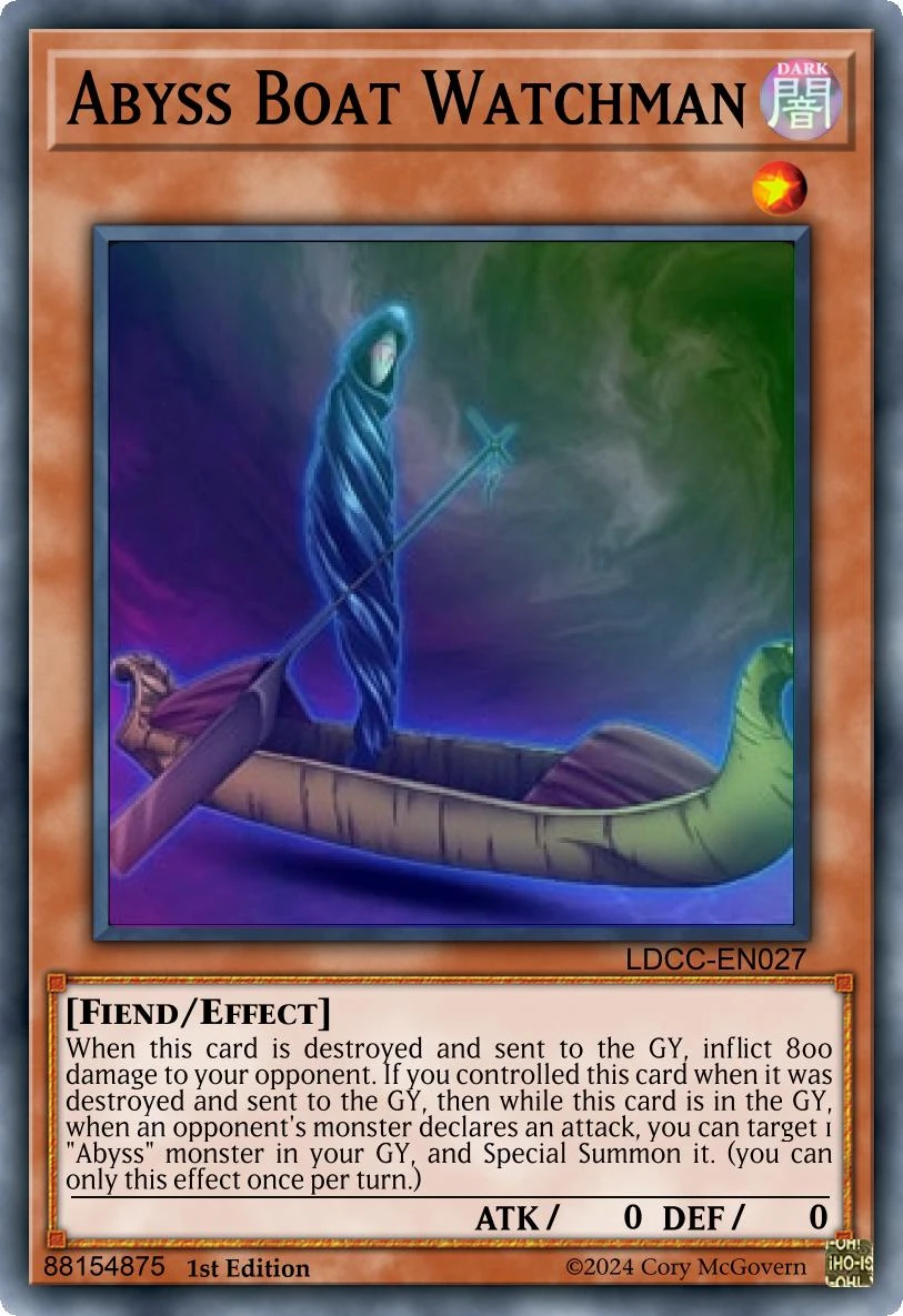 Abyss Boat Watchman (Card)/(Custom) | Yu-Gi-Oh! Custom Think Tank Wiki ...