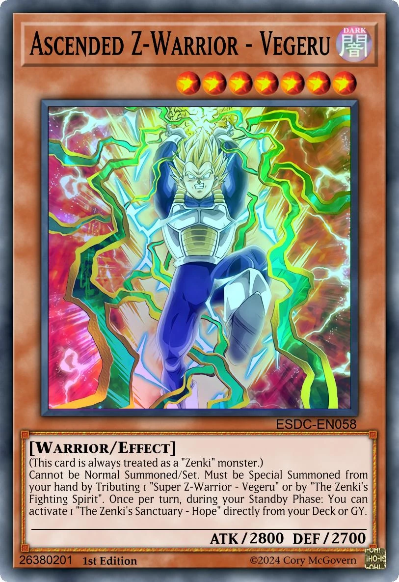 Ascended Z-Warrior - Vegeru (Card)/(Custom) | Yu-Gi-Oh! Custom Think ...