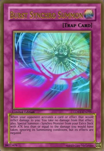 Burst Synchro Summon (Card)/(Custom) | Yu-Gi-Oh! Custom Think Tank Wiki ...