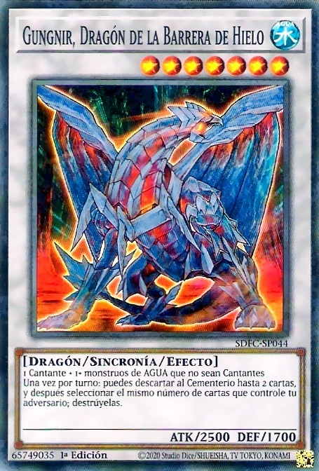Gungnir, Dragón de la Barrera de Hielo | Yu-Gi-Oh! Wiki en Español | Fandom