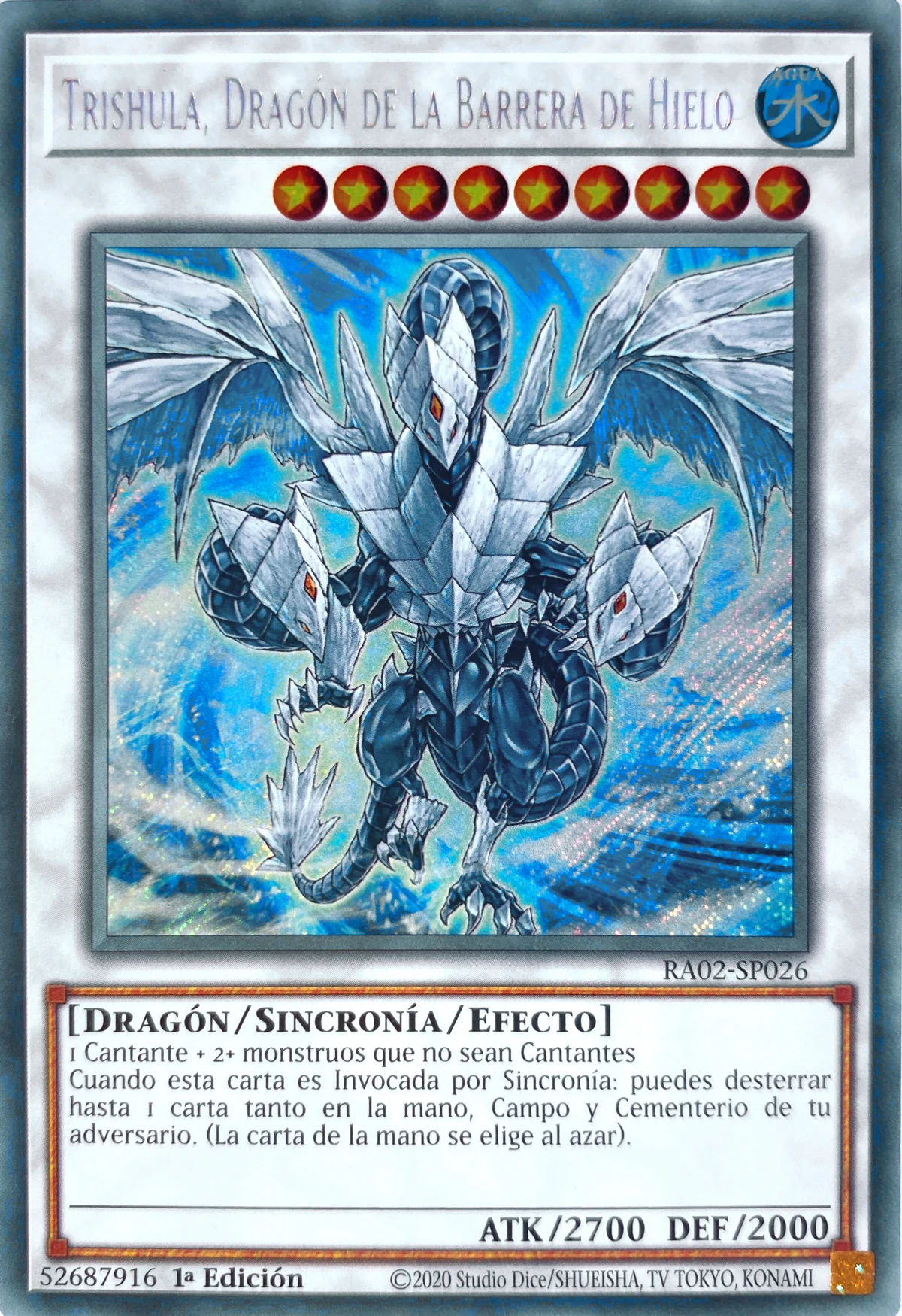 Trishula, Dragón de la Barrera de Hielo | Yu-Gi-Oh! Wiki en Español | Fandom