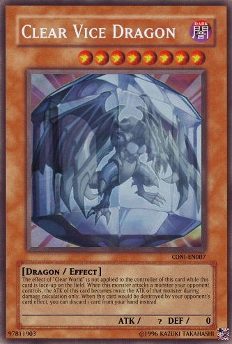 Clear Vice Dragon | Yu-Gi-Oh! 2 Wiki | Fandom