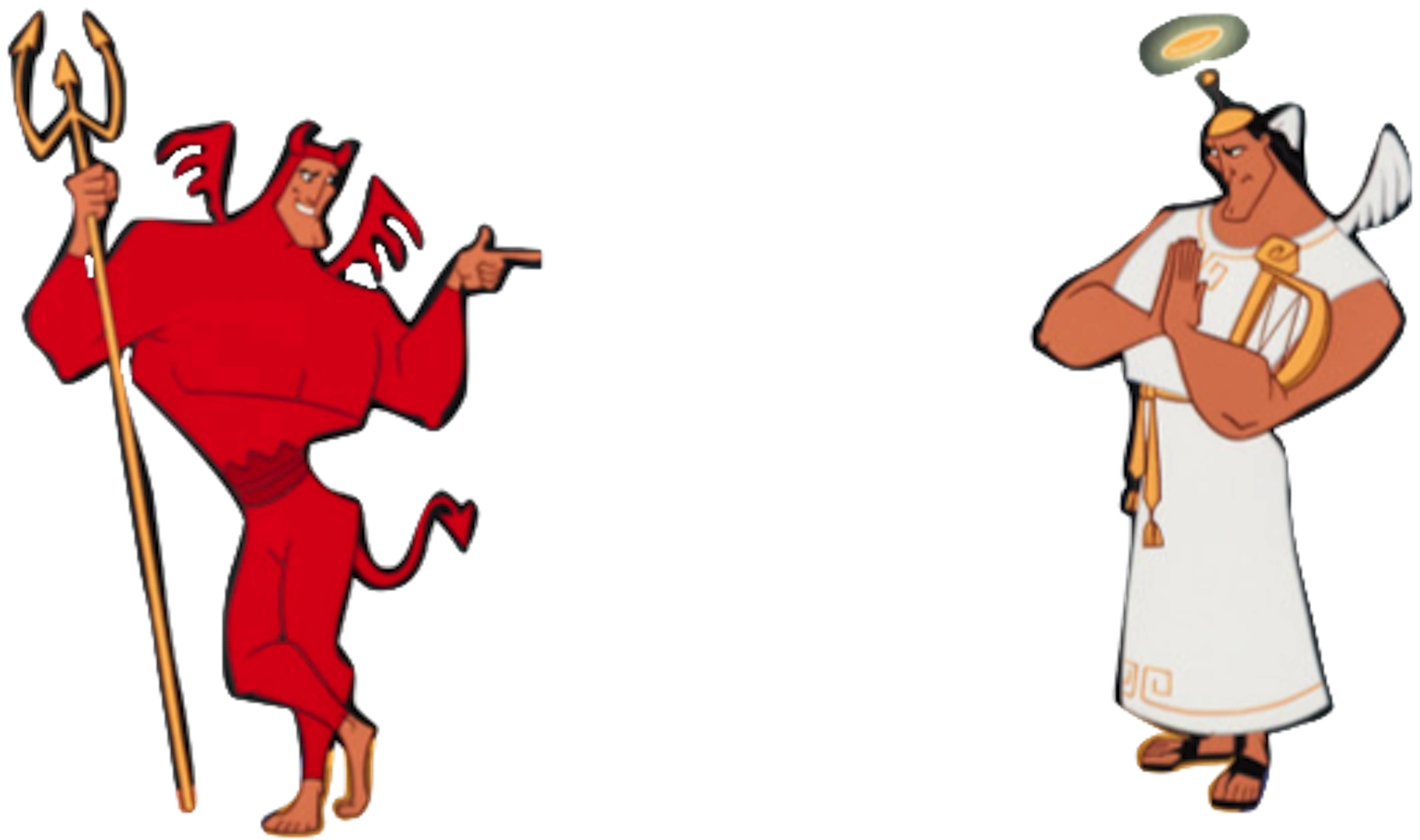 Kronk's Shoulder Angel and Devil | Yuna's Princess adventure Wikia | Fandom