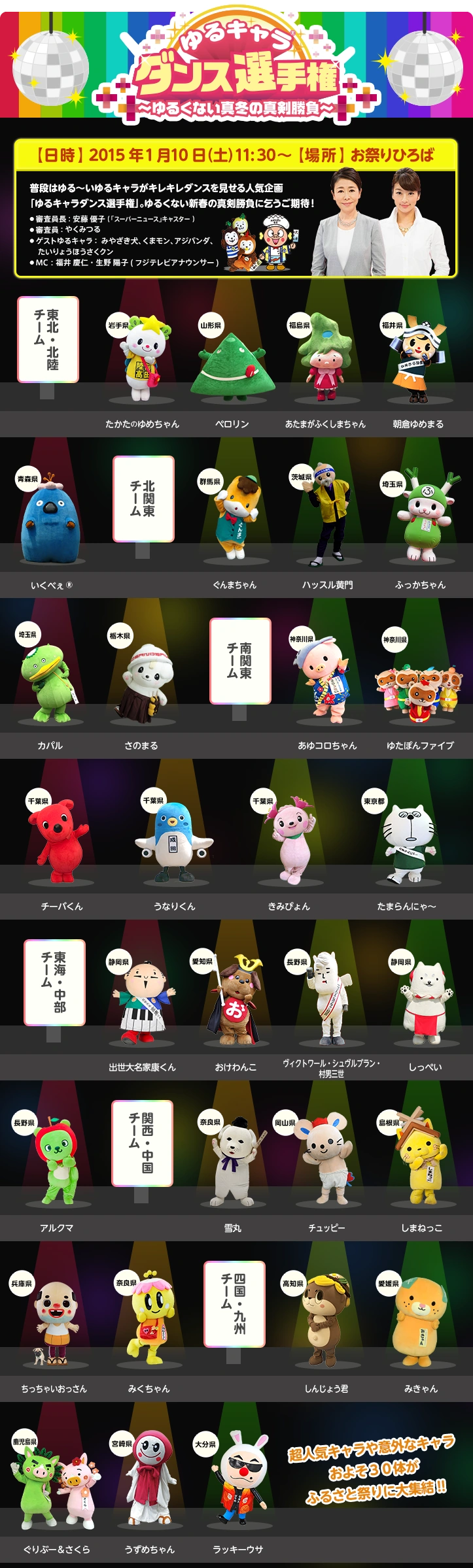 Yuru-Chara Dance Championship 2015 | Yuru-chara Wiki | Fandom