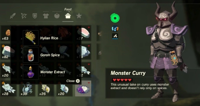 how to make curry in zelda