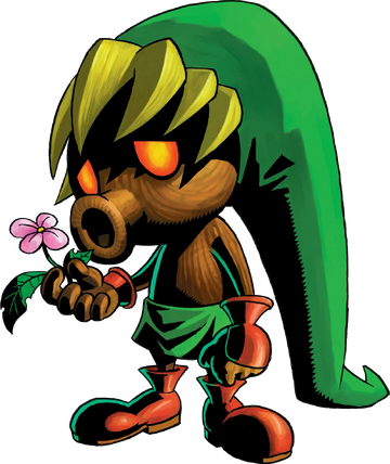 majoras mask coloring pages deku link