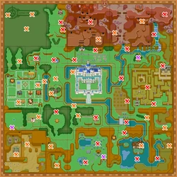 The Legend Of Zelda A Link Between Worlds Map