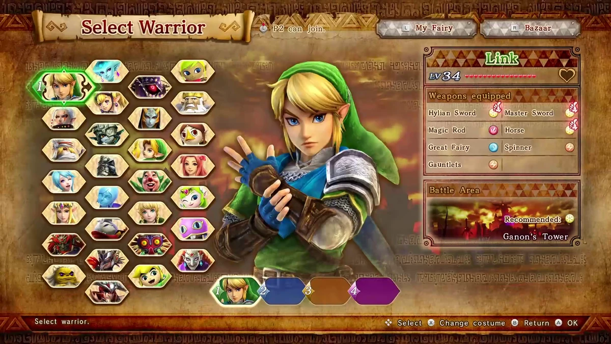 Select Warrior - Zelda Wiki