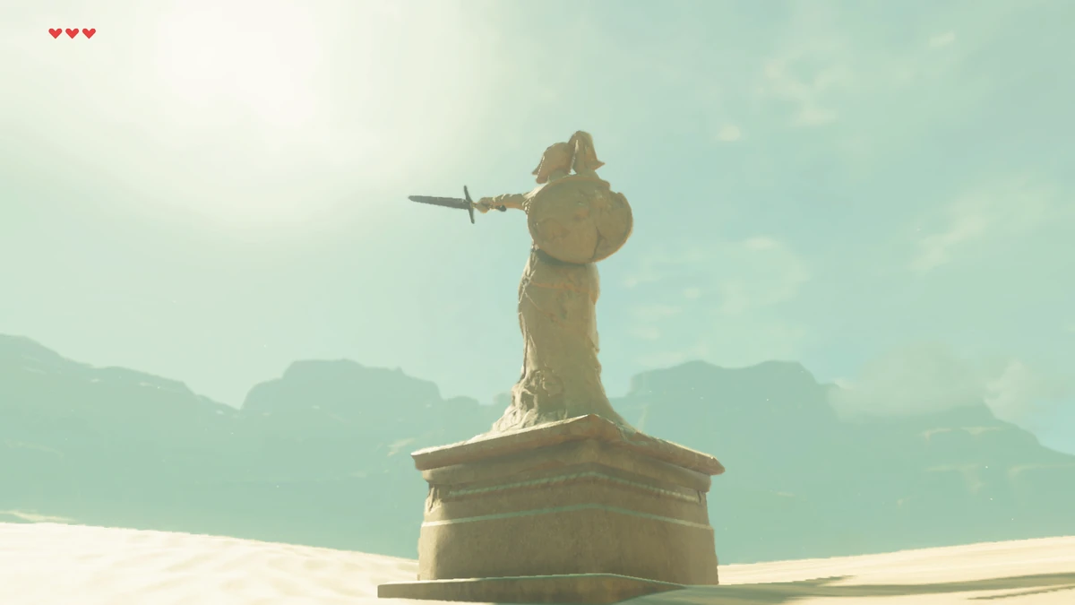 Swordswoman Statue - Zelda Wiki
