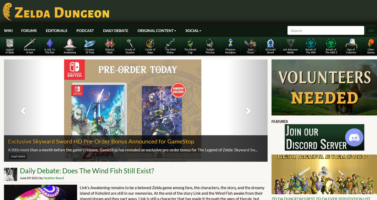 Community:Zelda Dungeon - Zelda Wiki